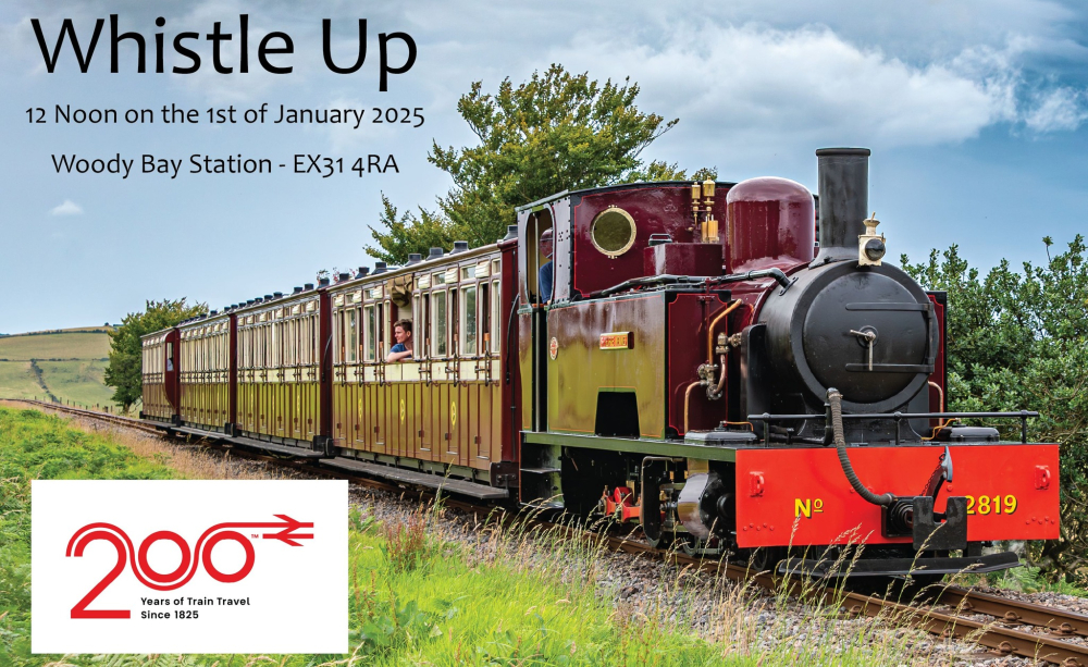 Whistle up in celebration of the 200th anniversary of railways.